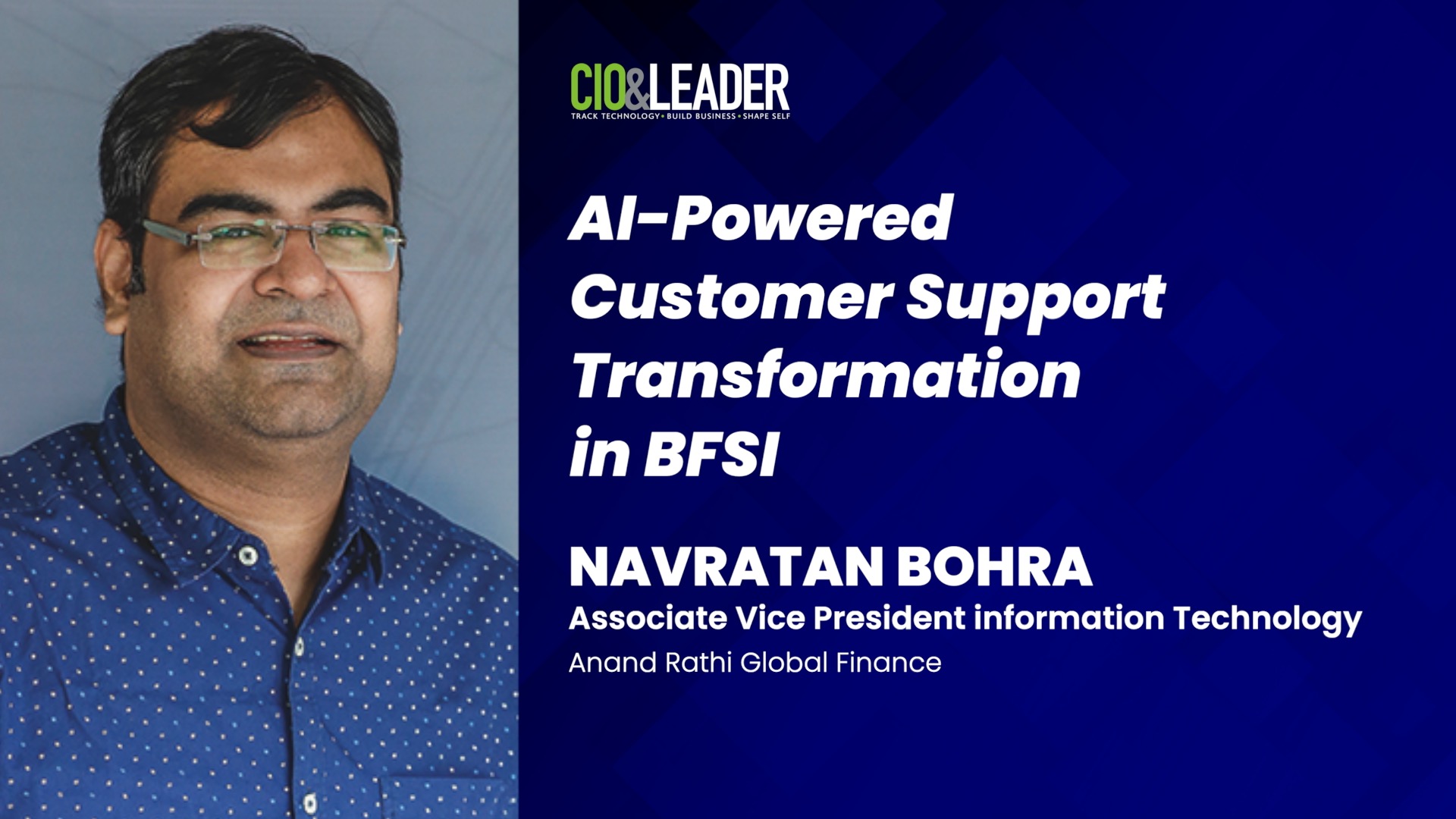 Navratan Bohra, Associate Vice President information Technology, Anand ...