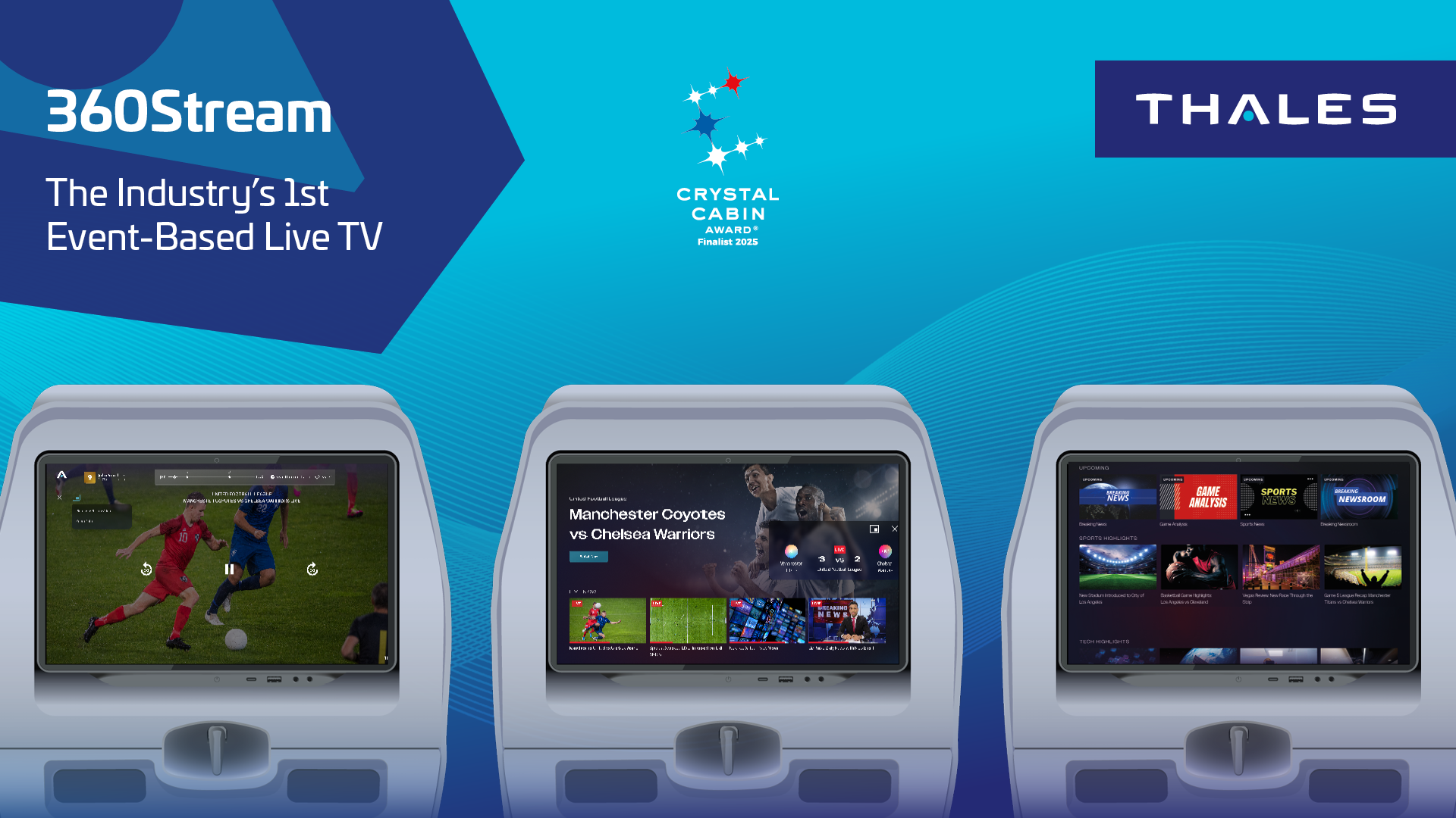 Thales revolutionizes Inflight Entertainment (IFE) with 360Stream Live TV and innovative Near ...