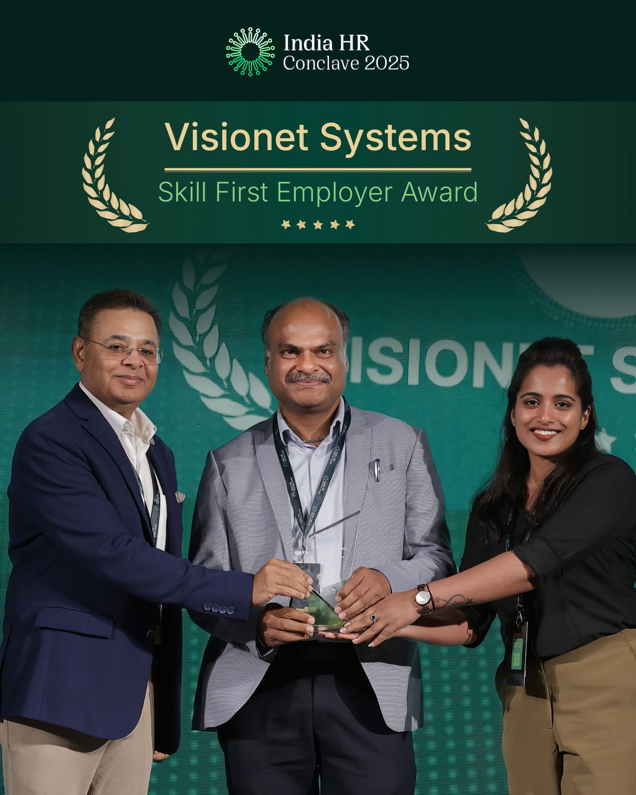 Visionet Systems Recognized with "Skill First Employer" Award at India ...