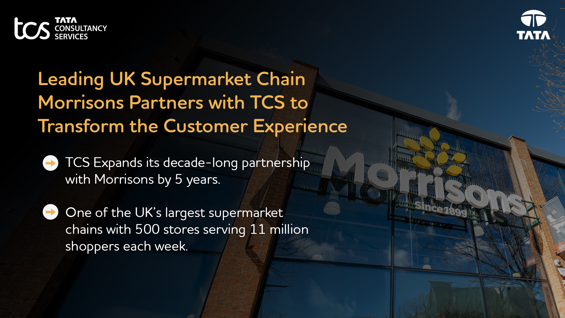 Leading UK Supermarket Chain Morrisons Partners with TCS to Transform ...